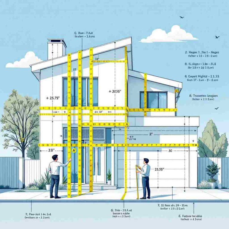 How to Measure the Height of a Two-Story House - Come Away Home