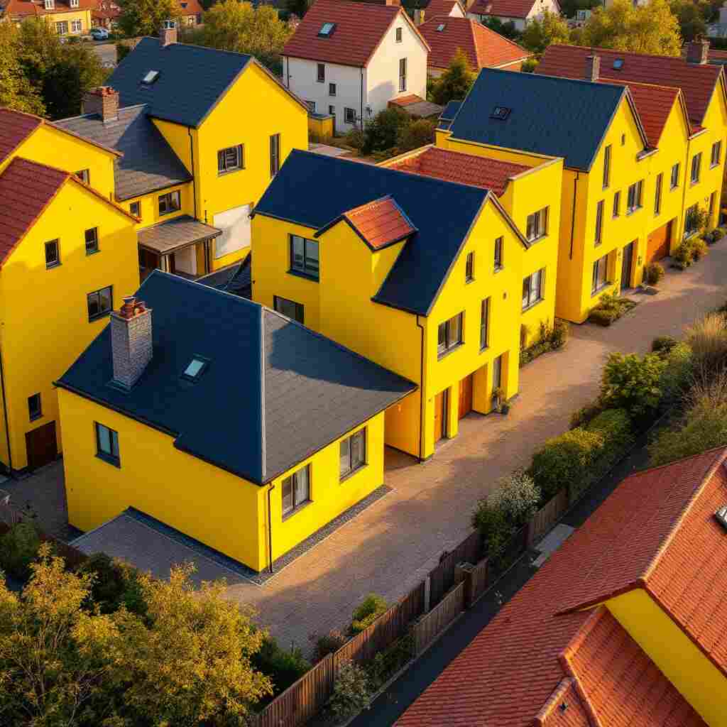 On a yellow house, what colors look best? - Come Away Home